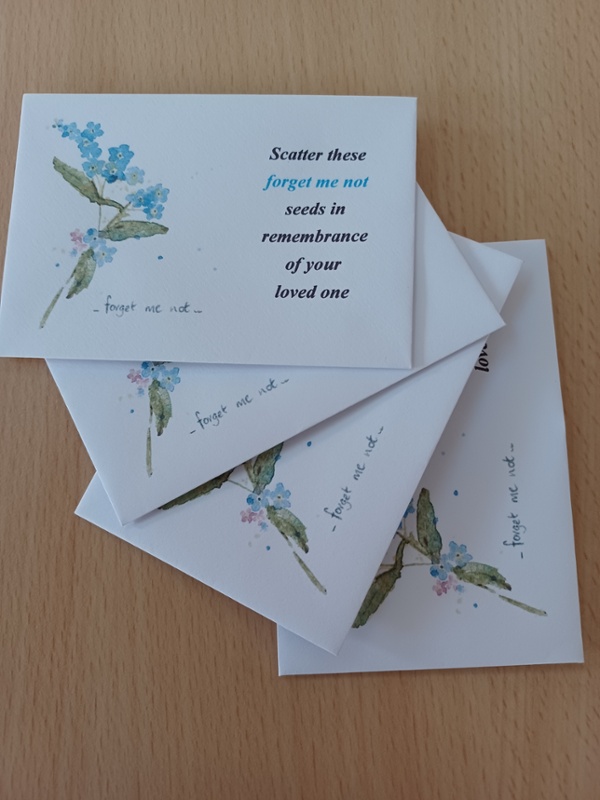 NHS charity funds forget me not seeds for bereaved families - Hywel Dda ...